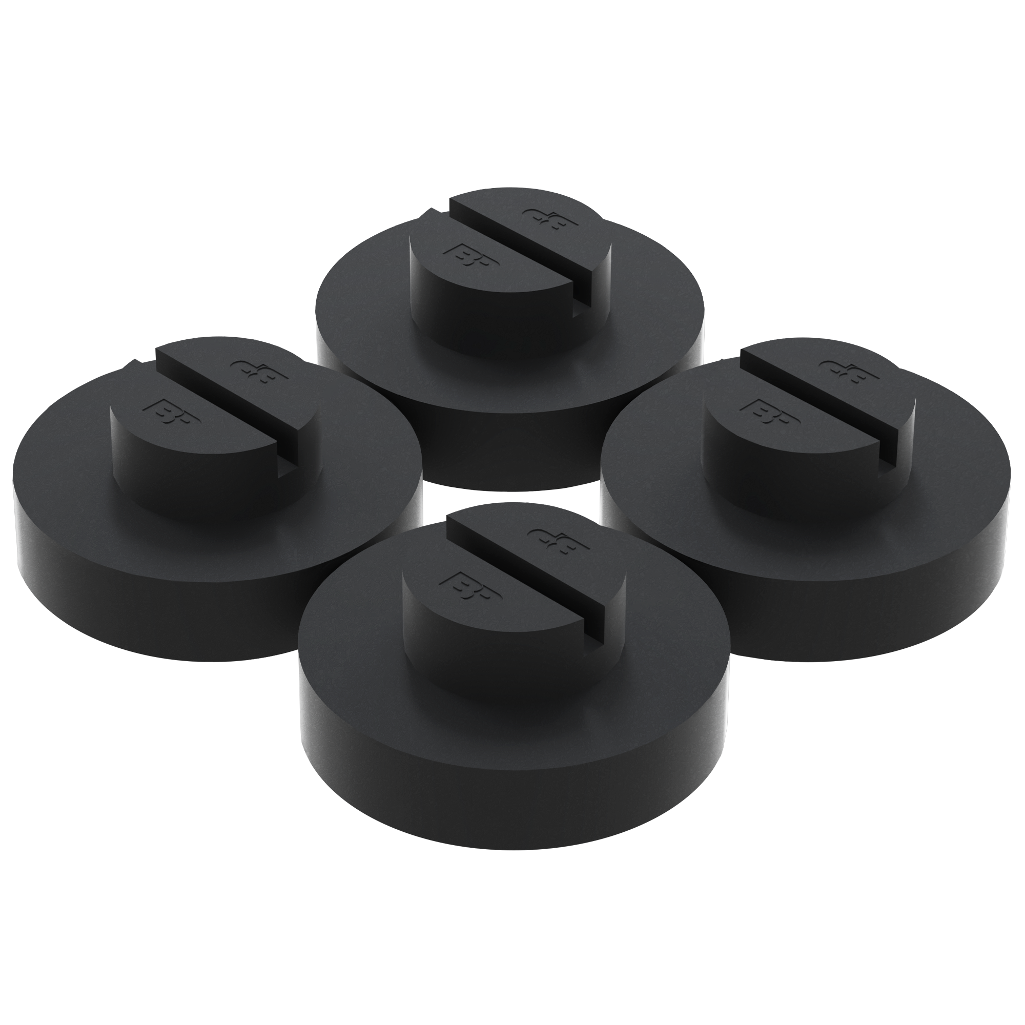 2-Post Slipover Pads Round Puck (4-Pack) Pinch-Weld Jack Points | QuickJack