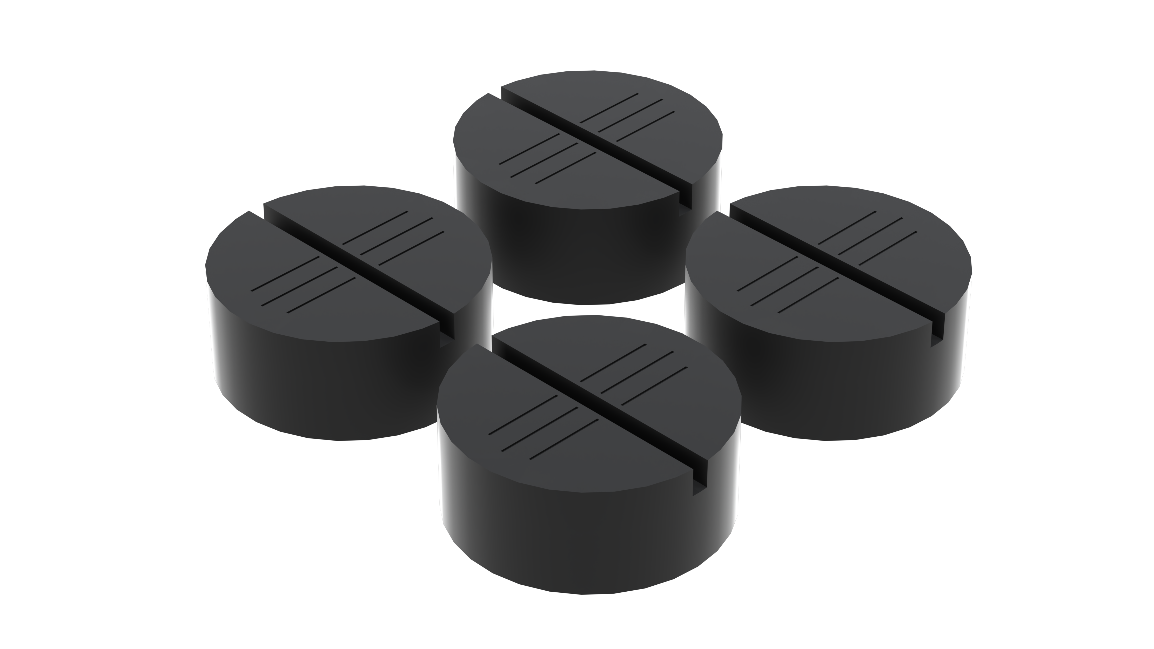 2-Post Slipover Pads Round Pad (4-Pack) Extra Cushioning | QuickJack