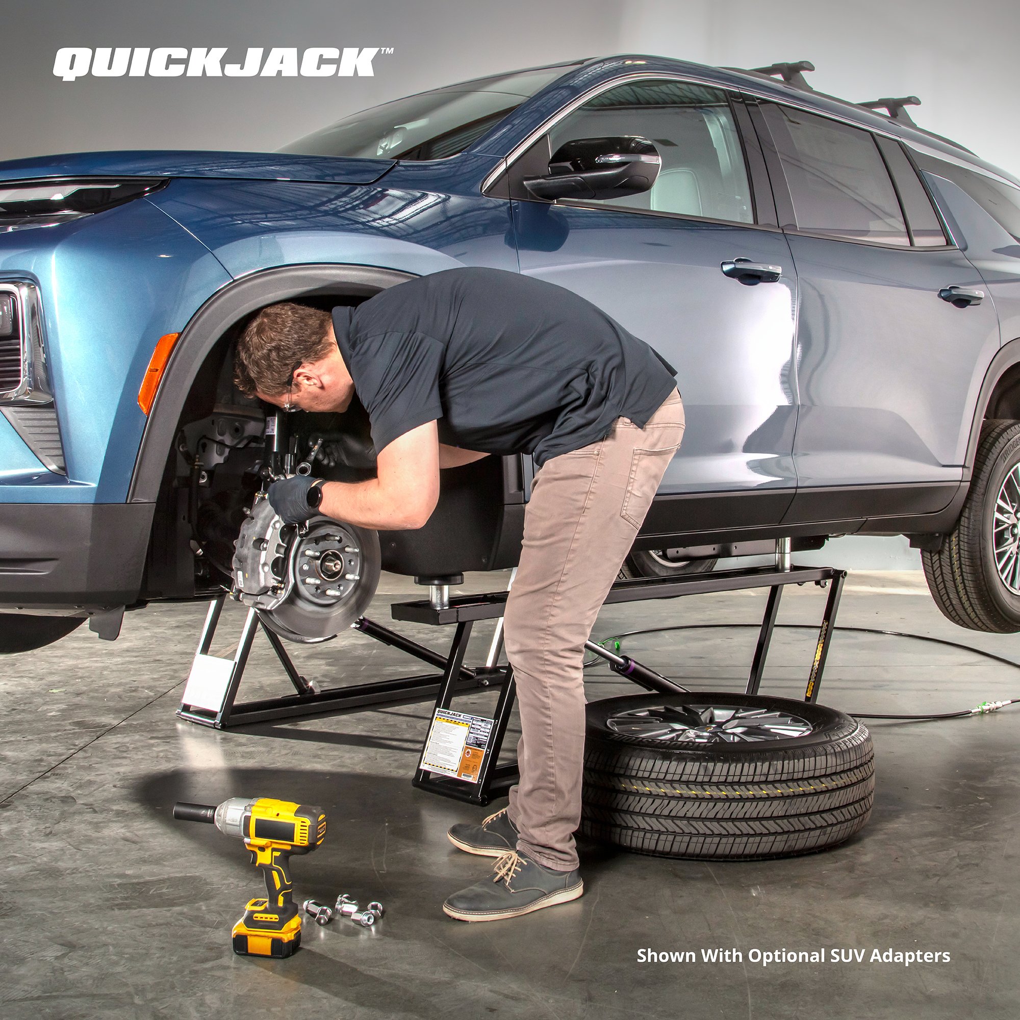 6000TLX 6,000-lb. Portable Car Lift Package Extended Frame Extended ...