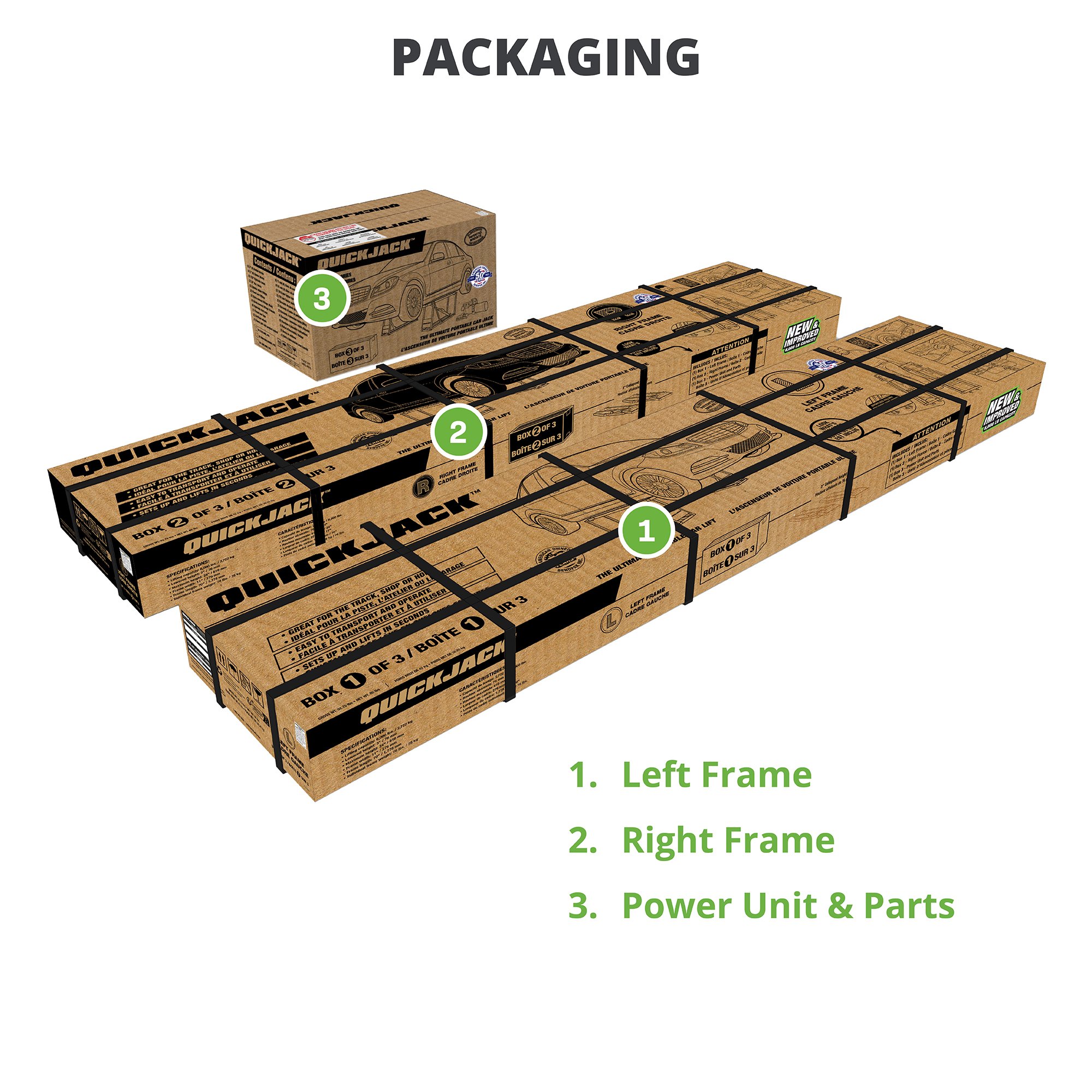 8000TL 8,000-lb. Portable Car Lift Standard Frame Ideal for Trucks ...