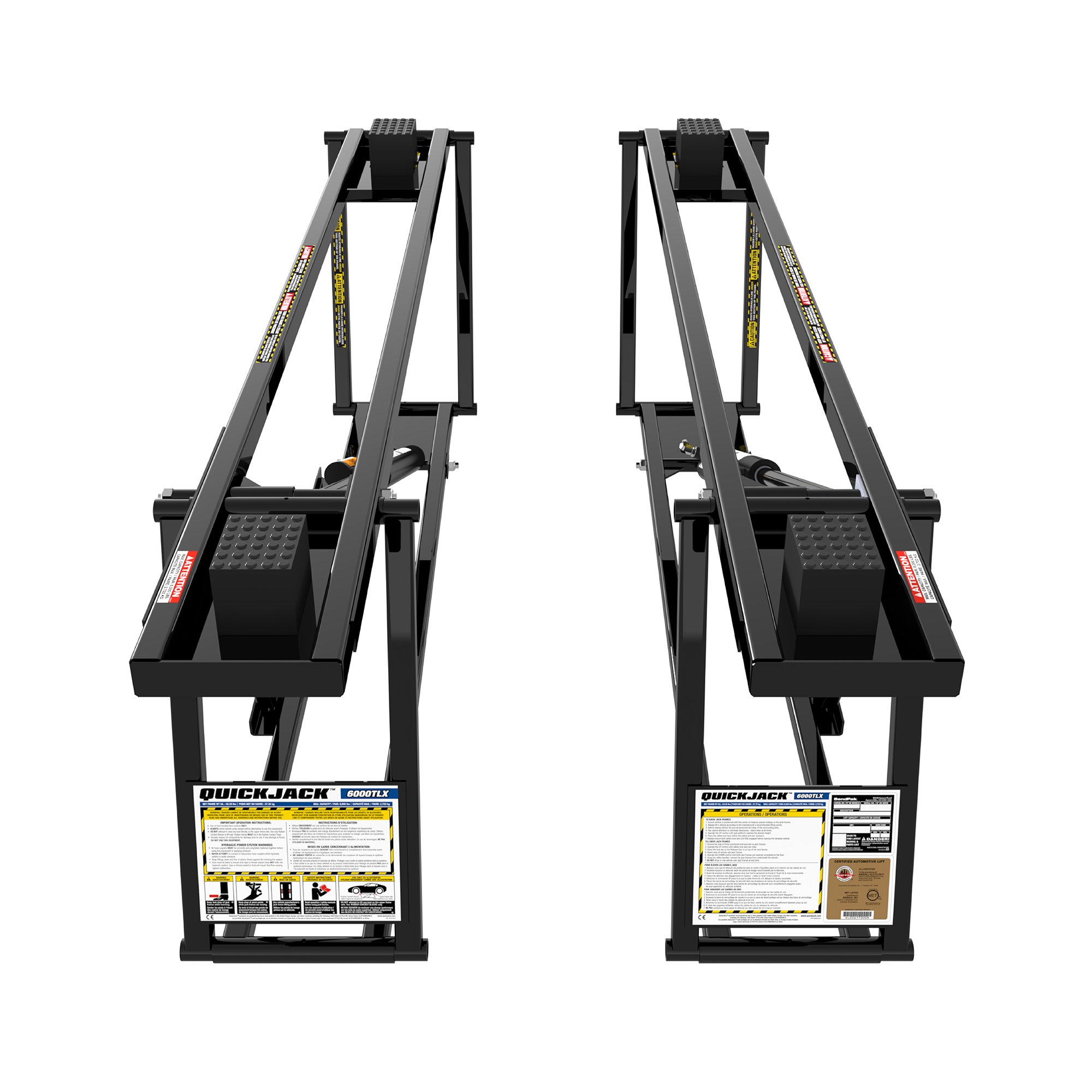 6000TLX 6,000-lb. Portable Car Lift Extended Frame Extended Frame ...