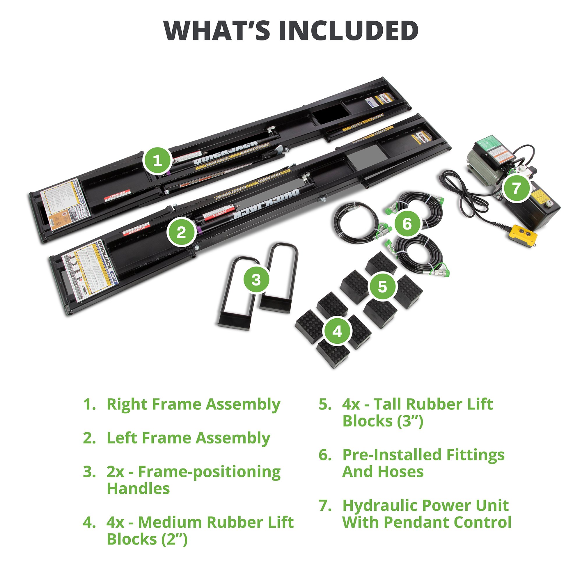 6000TLX 6,000-lb. Portable Car Lift Extended Frame Extended Frame ...